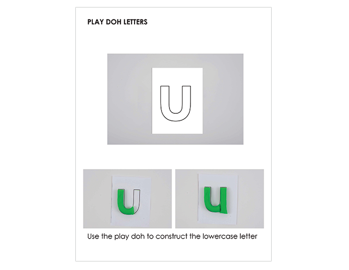 U – Play Doh Letter | iKnowABC